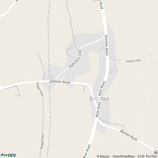 Map Stretton: map of Stretton, North East Derbyshire DE55 6 and ...
