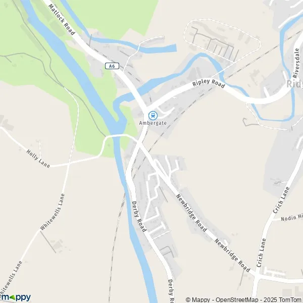 Map Ambergate: map of Ambergate, Amber Valley DE56 2 and practical ...