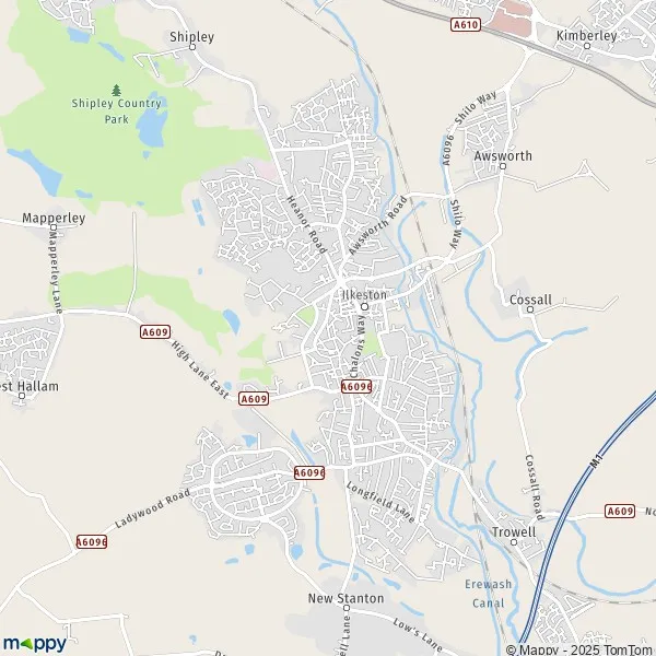 Map Ilkeston: map of Ilkeston, Erewash DE7 5 and practical information