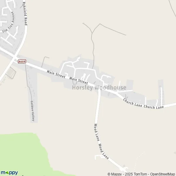 Map Horsley Woodhouse: map of Horsley Woodhouse, Amber Valley DE7 6 and ...
