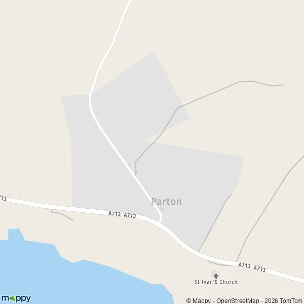 Map Parton: map of Parton, Dumfries and Galloway DG7 3 and practical ...