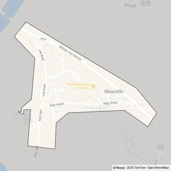 Map Shincliffe: map of Shincliffe, Durham DH1 2 and practical information