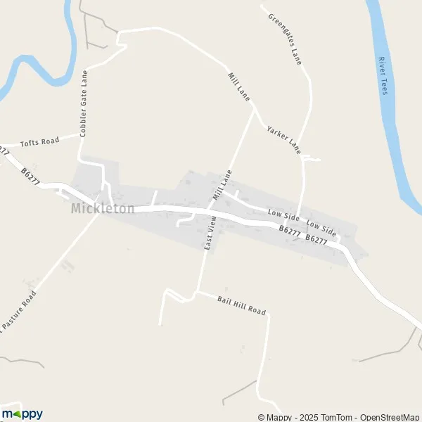 Map Mickleton: map of Mickleton, Durham DL12 0 and practical information