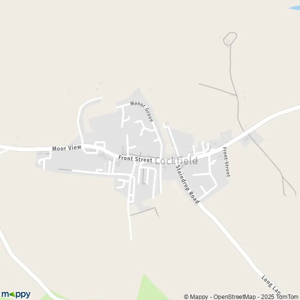 Map Cockfield: map of Cockfield, Durham DL13 5 and practical information