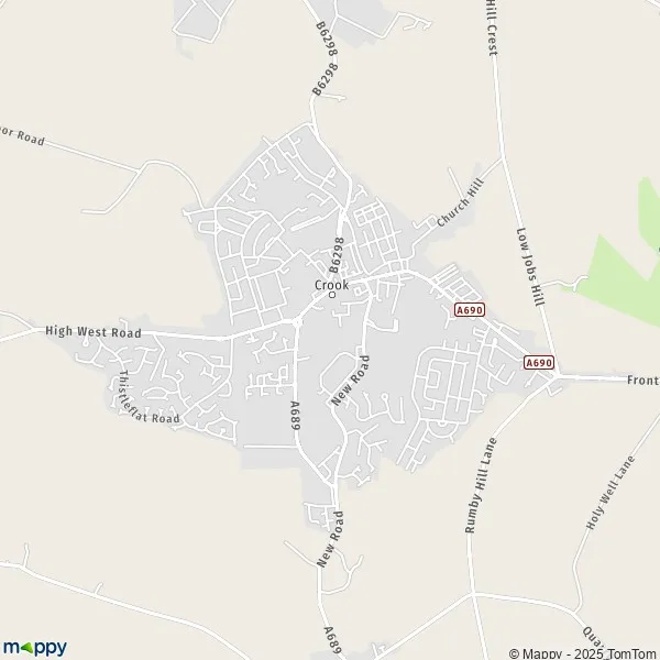 Map Crook: map of Crook, Durham DL15 9 and practical information