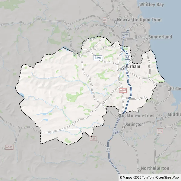 Map Spennymoor: map of Spennymoor (DL16 7) and practical information