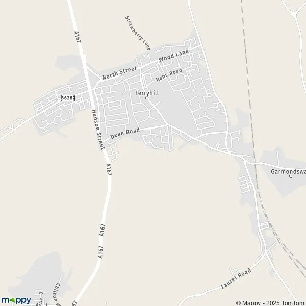 Map Ferryhill: map of Ferryhill, Durham DL17 8 and practical information