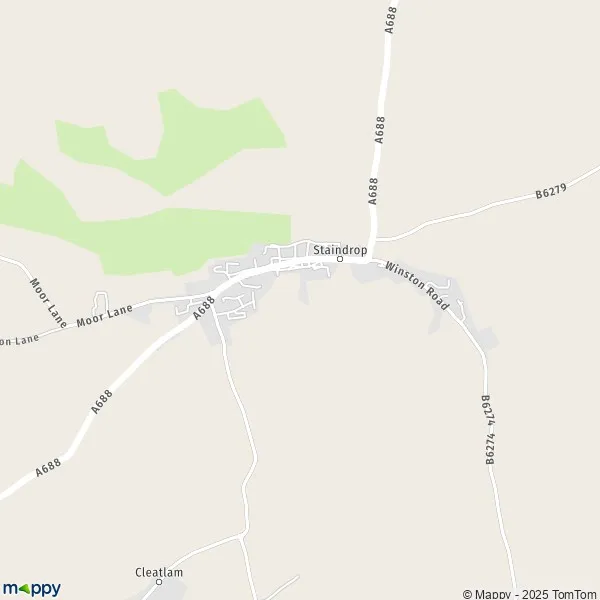 Map Staindrop: map of Staindrop, Durham DL2 3 and practical information