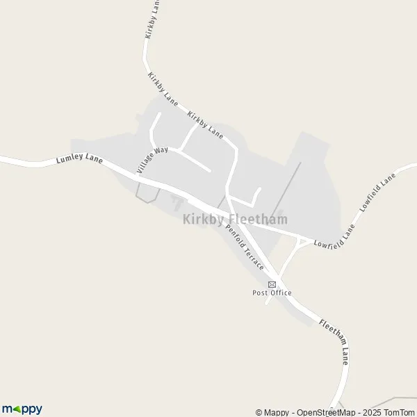 Map Kirkby Fleetham: map of Kirkby Fleetham, Hambleton DL7 0 and ...