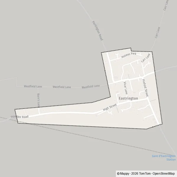 Map Eastrington: map of Eastrington, East Riding of Yorkshire DN14 7 ...
