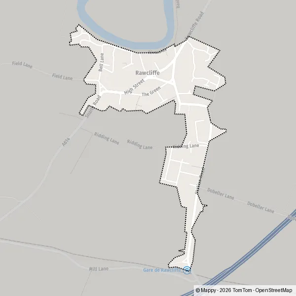 Map Rawcliffe: map of Rawcliffe, East Riding of Yorkshire DN14 8 and ...