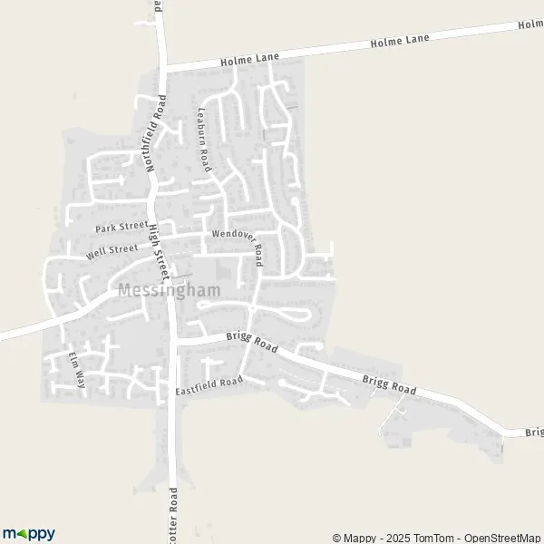 Map Messingham: map of Messingham, North Lincolnshire DN17 3 and ...