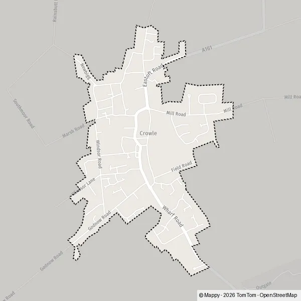 Map Crowle: map of Crowle, North Lincolnshire DN17 4 and practical ...