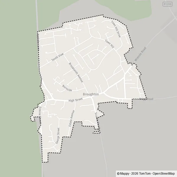 Map Broughton: map of Broughton, North Lincolnshire DN20 0 and ...