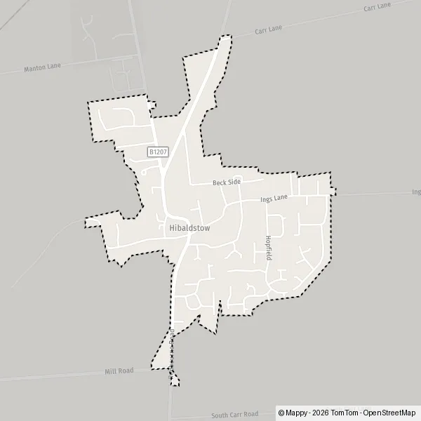 Map Hibaldstow: map of Hibaldstow, North Lincolnshire DN20 9 and ...