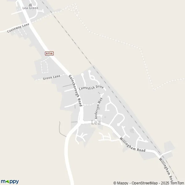 Map Lea: map of Lea, West Lindsey DN21 5 and practical information