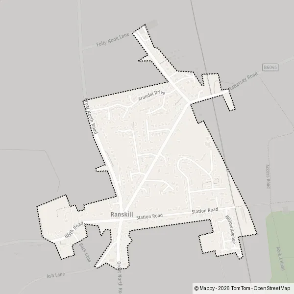 Map Ranskill: map of Ranskill, Bassetlaw DN22 8 and practical information