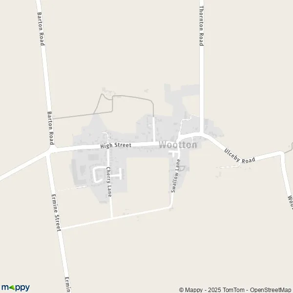 Map Wootton: map of Wootton, North Lincolnshire DN39 6 and practical ...