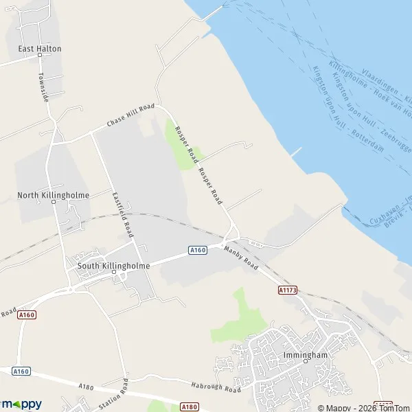 Map South Killingholme: map of South Killingholme, North Lincolnshire ...