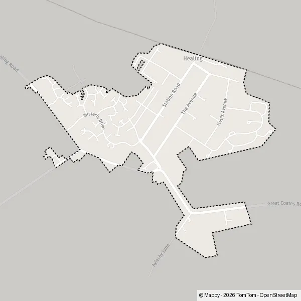 Map Healing: map of Healing, North East Lincolnshire DN41 7 and ...