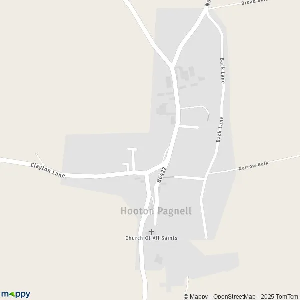 Map Hooton Pagnell: map of Hooton Pagnell, Doncaster DN5 7 and ...