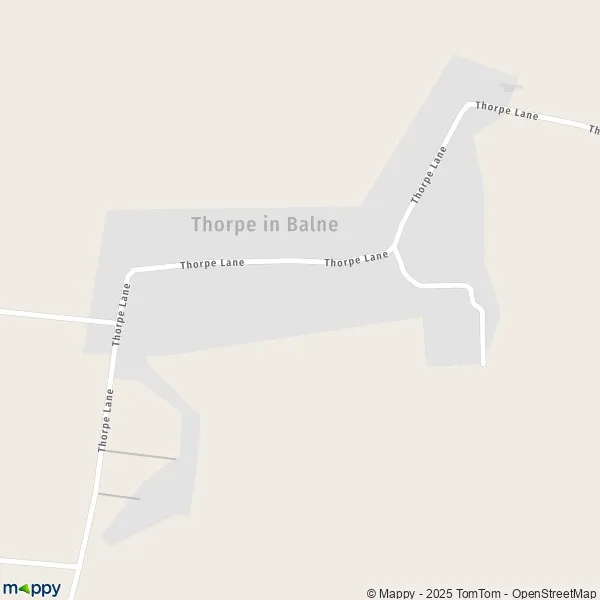 Map Thorpe in Balne: map of Thorpe in Balne, Doncaster DN6 0 and ...