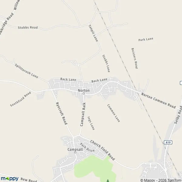 Map Norton: map of Norton, Doncaster DN6 9 and practical information