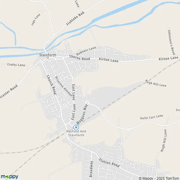 Map Stainforth: map of Stainforth, Doncaster DN7 5 and practical ...