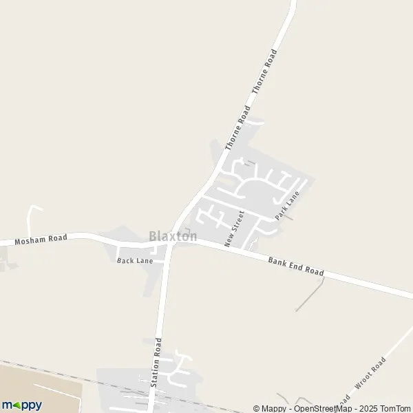 Map Blaxton: map of Blaxton, Doncaster DN9 3 and practical information