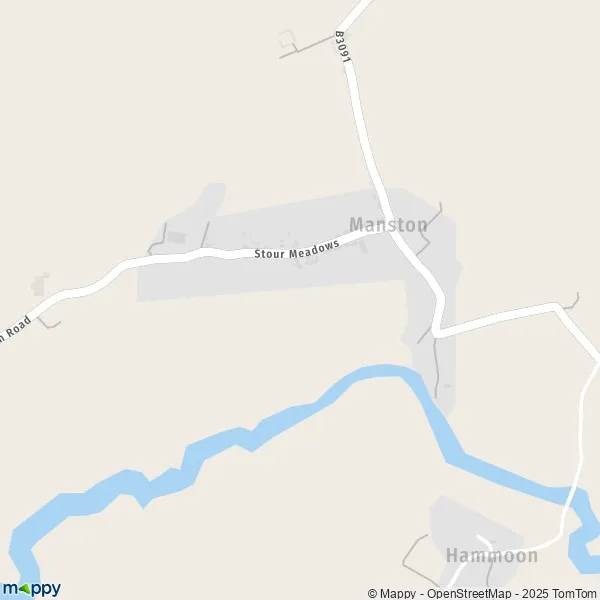 Map Manston: map of Manston, Dorset DT10 1 and practical information