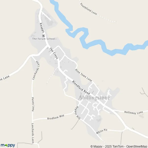 Map Shillingstone: map of Shillingstone, Dorset DT11 0 and practical ...