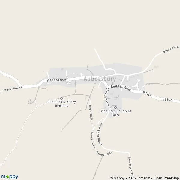 Map Abbotsbury: map of Abbotsbury, Dorset DT3 4 and practical information