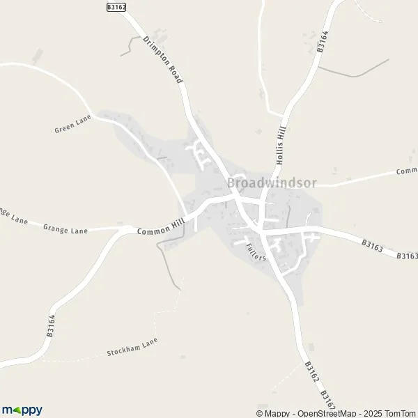 Map Broadwindsor: map of Broadwindsor, Dorset DT8 3 and practical ...