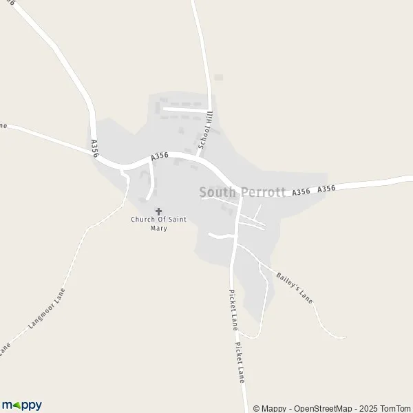 Map South Perrott: map of South Perrott, Dorset DT8 3 and practical ...