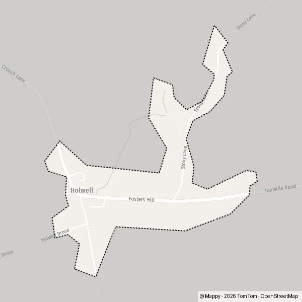 Map Holwell: map of Holwell, Dorset DT9 5 and practical information