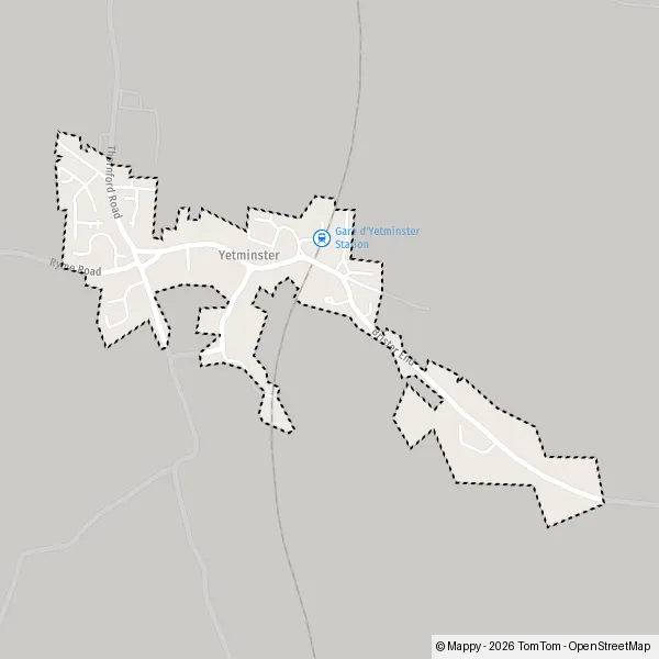 Map Yetminster: map of Yetminster, Dorset DT9 6 and practical information