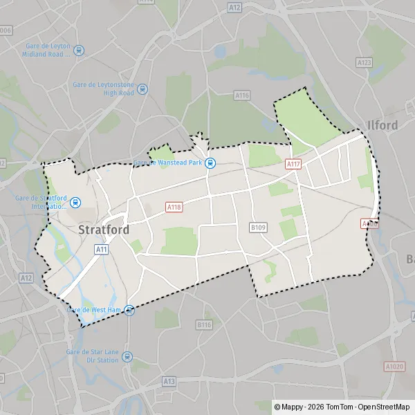Map Stratford: map of Stratford, Newham E15 1 and practical information