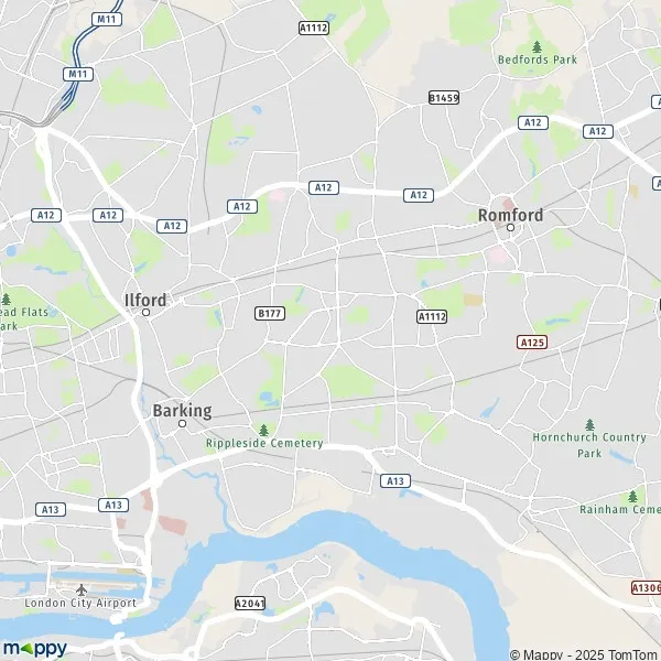 Map Barking and Dagenham: map of Barking and Dagenham (E6 2) and ...