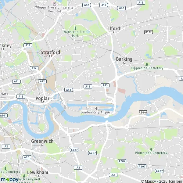 Map East Ham: map of East Ham, Newham E6 3 and practical information