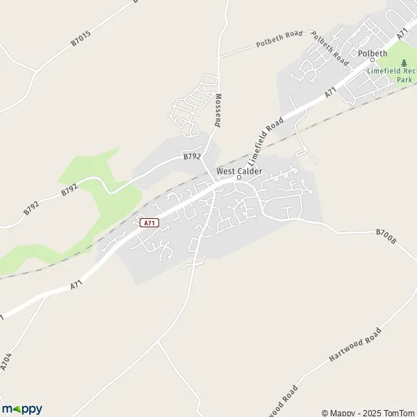 Map West Calder: map of West Calder, West Lothian EH55 8 and practical ...