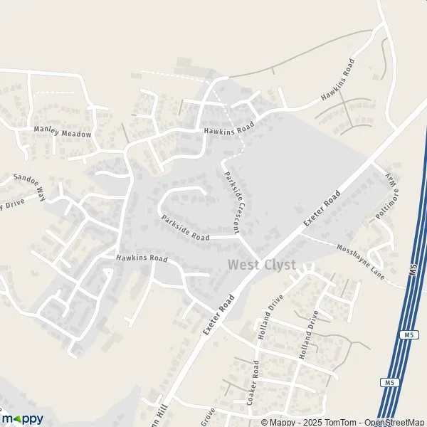 Map West Quarter: map of West Quarter (District), Exeter EX1 1 and ...