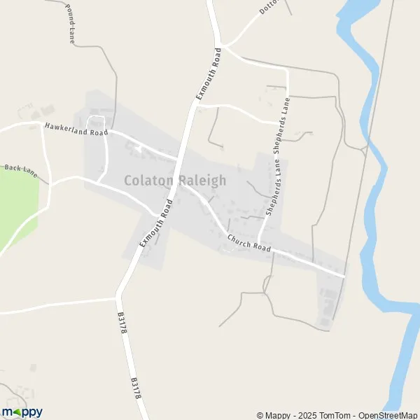 Map Colaton Raleigh: map of Colaton Raleigh, East Devon EX10 0 and ...