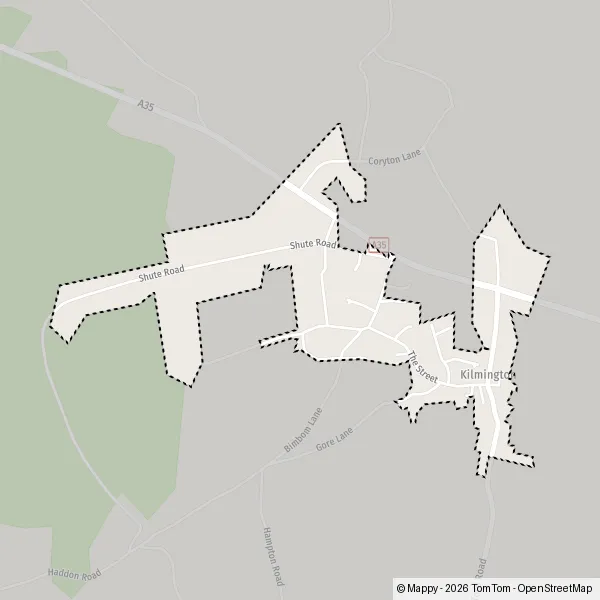 Map Kilmington: map of Kilmington, East Devon EX13 7 and practical ...