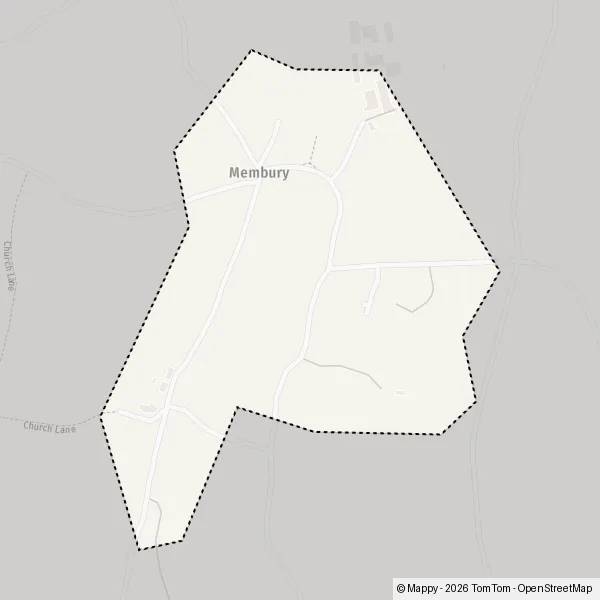 Map Membury: map of Membury, East Devon EX13 7 and practical information