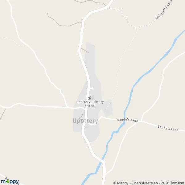 Map Upottery: map of Upottery, East Devon EX14 9 and practical information