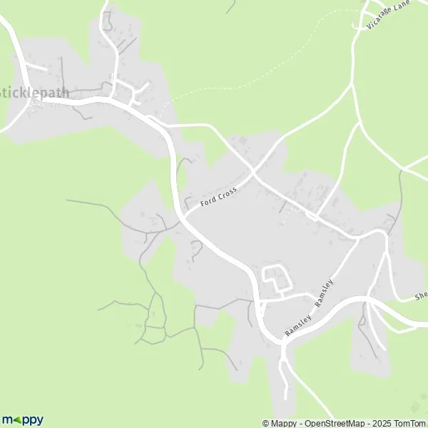 Map Sticklepath: map of Sticklepath, West Devon EX20 2 and practical ...