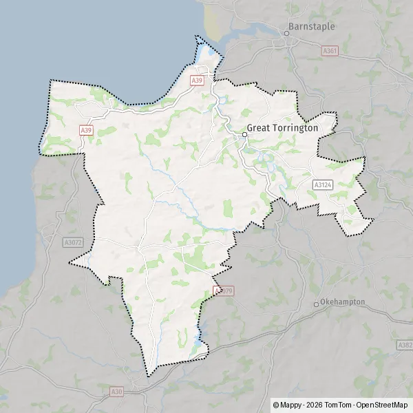Map Black Torrington: map of Black Torrington (EX21 5) and practical ...