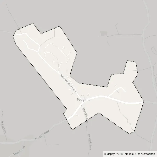 Map Poughill: map of Poughill, Cornwall EX23 9 and practical information