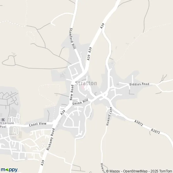 Map Stratton: map of Stratton, Cornwall EX23 9 and practical information