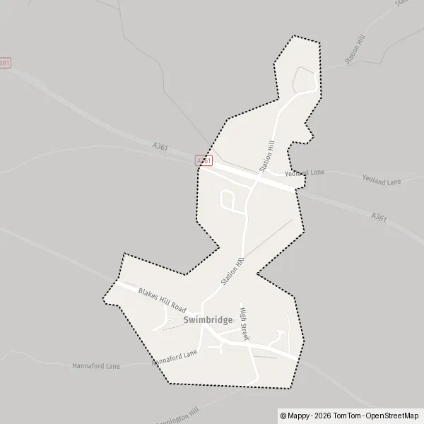Map Swimbridge: map of Swimbridge, North Devon EX32 0 and practical ...